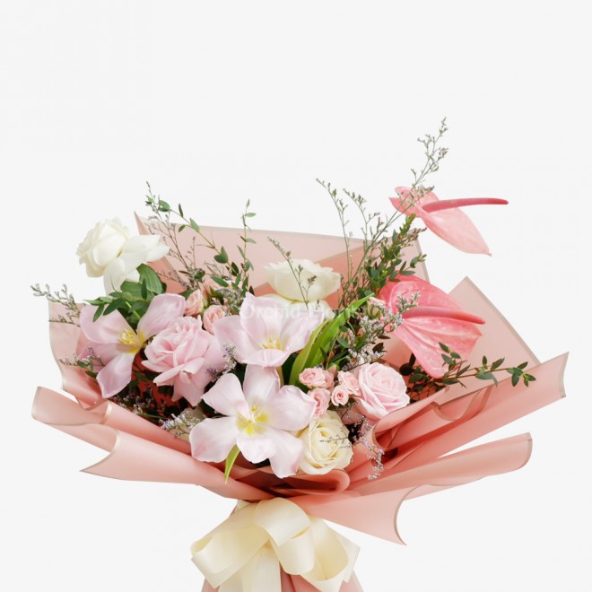 Jual Buket Bunga Dashing Daisy yang Cantik untuk Valentine